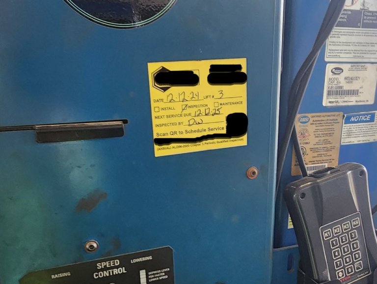 Lift Inspections – Auto Lift Solutions